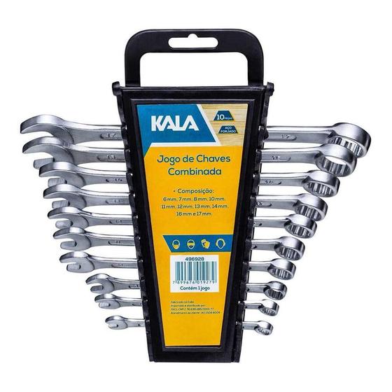 Jogo Chave Combinada Kala 6 A 17Mm 10 Pecas Em Aço Carbono - Chave ...