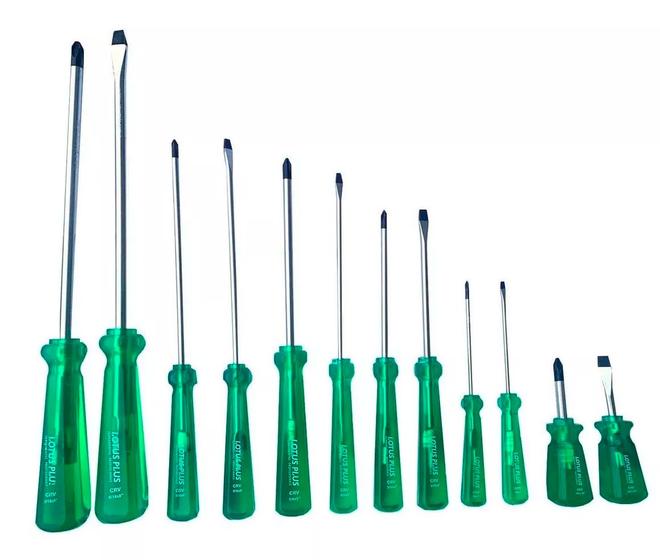 Jogo Chave de Fenda E Philips Profissional Imantado 12 Peças Lotus ...