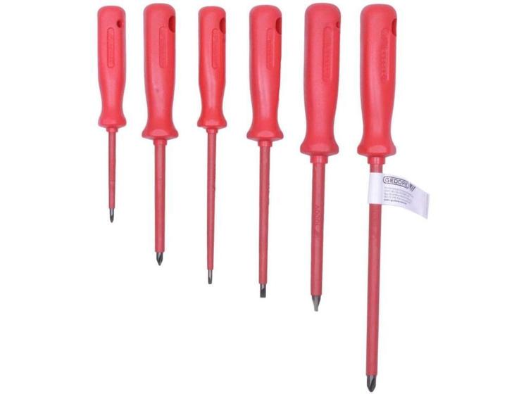 Jogo chave fenda/phillips isoladas 6 pcs 150-160nr - gedore red ...