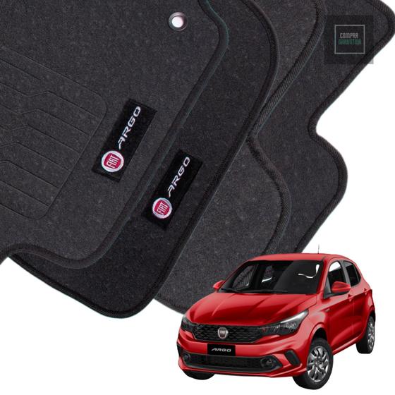 Jogo Completo Tapete P/ Argo Fiat Emborrachado Impermeável Anos 2017 A ...