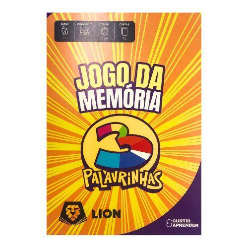 Jogo da Memória, 3 Palavrinhas - Lion Editora - Jogos de Memória e ...