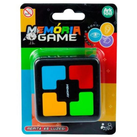 Jogo Da Memória Eletrônico Tipo Genius Infantil C/ Luz E Som - Ark Toys - Brinquedos Clássicos ...