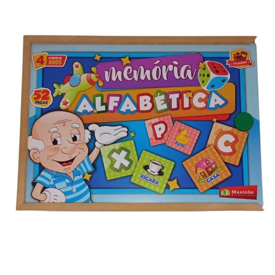 Jogo Da Memória Infantil Letras E Figuras Maninho - Brinque E Leia ...