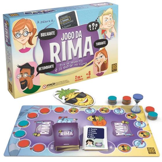 Jogo da Rima Infantil Desafiador 2 ou + Participantes Grow - Outros ...