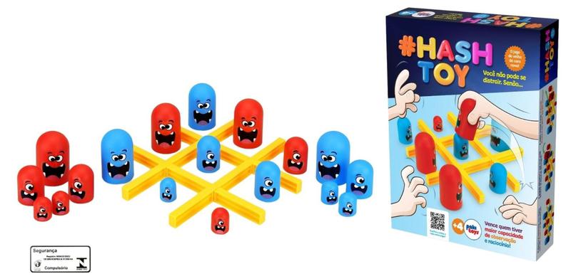 Jogo da Velha Diferente Hash Toy Pakitoys Brinquedo Interativo ...