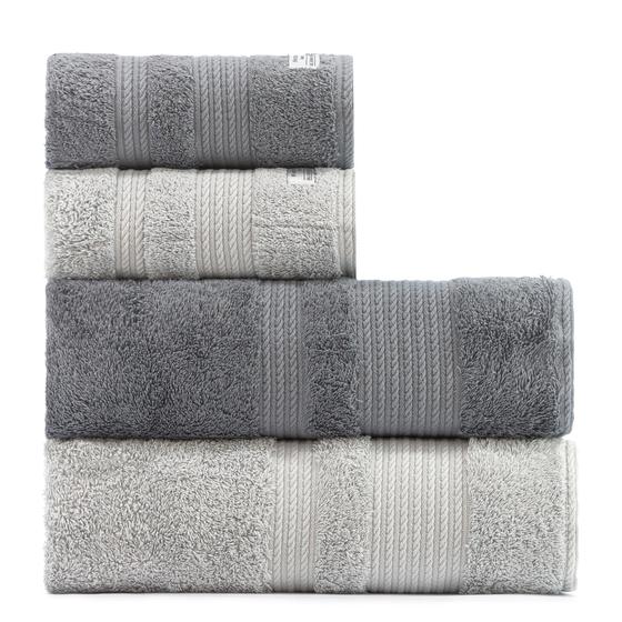 Jogo de banho 4 peças fio egípcio 600 gramas supreme 100% algodão ...