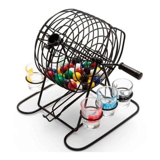 Jogo De Bingo Globo Com Copos 55pçs Drink Game Shot - FNC - Jogo de ...