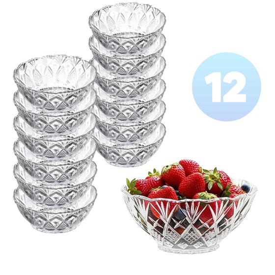 Jogo de Bowls Toffee Taças de Vidro Para Sobremesa kit 6 12 18 24 e 30 ...