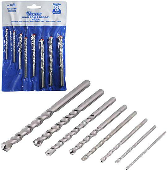 Jogo de Broca de Videa para Parede com 8 Pecas - Ford/Western - Bits e ...