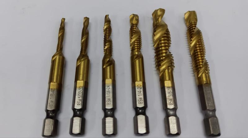 Jogo de broca macho em polegadas bsw de 1/8 à 3/8 - WDF - Broca ...