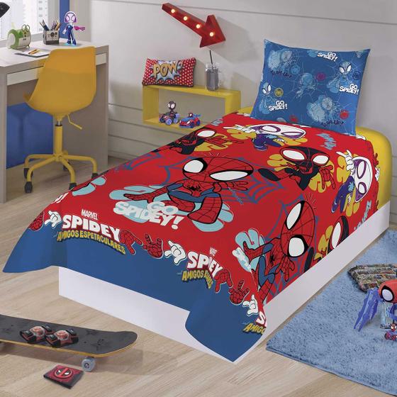 Jogo De Cama 2pçs Personagen Infantil Wandinha Spider Patrulha Canina ...