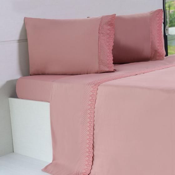 Jogo de Cama Queen Hiper Têxtil Broderie Microfibra - Hiper Textil ...