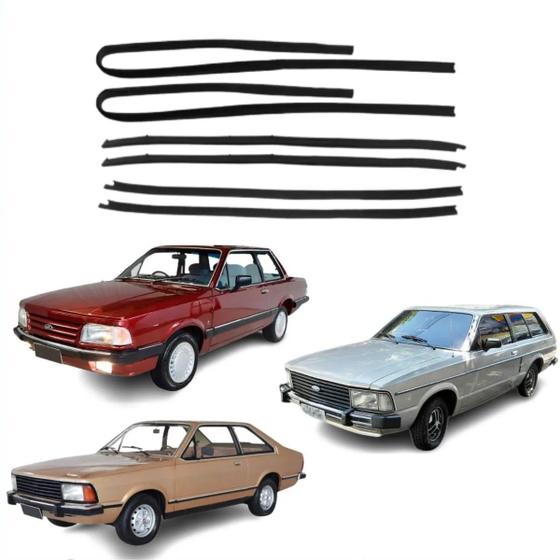 Jogo de Canaleta com Pestana Corcel Belina 2 Del Rey Duas Portas ...