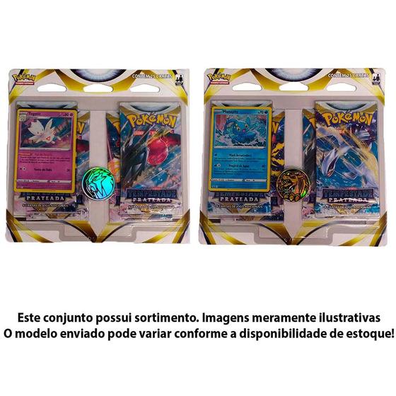 Jogo De Cartas Pokémon Blister Quadruplo Ee Tempestade Prateada