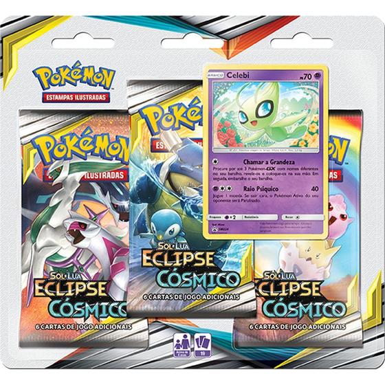 Jogo de Cartas Pokemon PACK SOL e Lua 12 BL com 03 - Gna - Pokémon - Deck de Cartas - Magazine Luiza