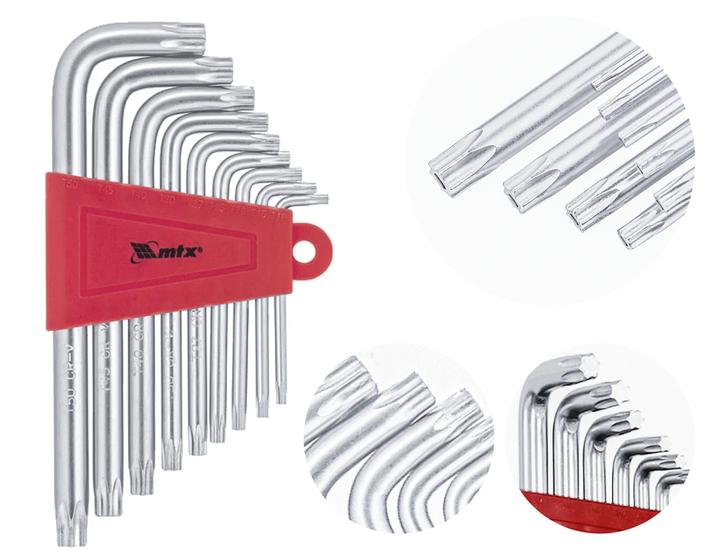 Jogo De Chave Allen Torx Longa Profissional Com Cromo 9 Peças Pronta ...