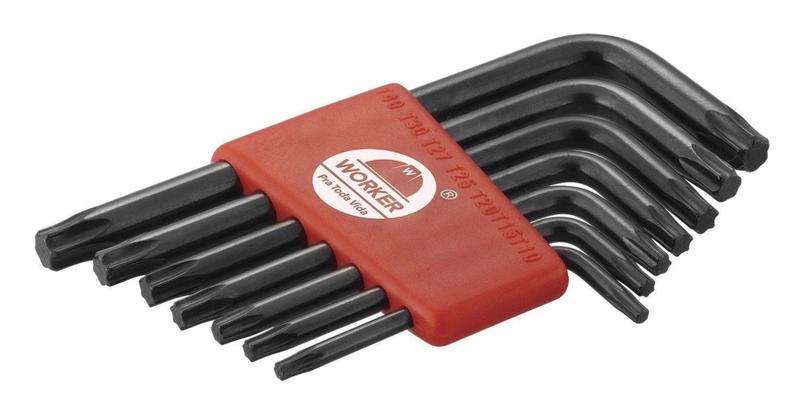 Jogo de Chave Torx T10 a T40 7 Peças Worker - Chave Manual - Magazine Luiza