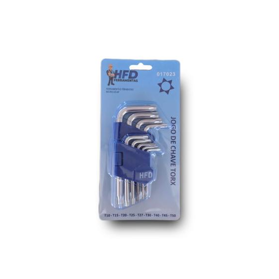 Jogo De Chave Torx Torque 9 Peças T10 à T50 - HF Ferramentas - Jogo De ...