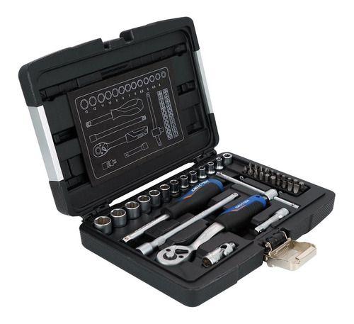 Jogo De Chaves Catraca Completo Com Soquetes E Bits 39 Peças - Dexter ...
