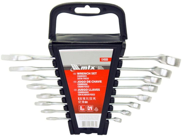 Jogo de Chaves Combinada MTX 6 a 19mm 154089 - 8 Peças - Chave ...