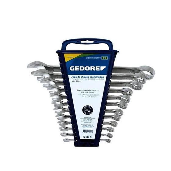 Jogo De Chaves Combinadas Com 12 Peças 6 a 19 mm Gedore - Chave ...