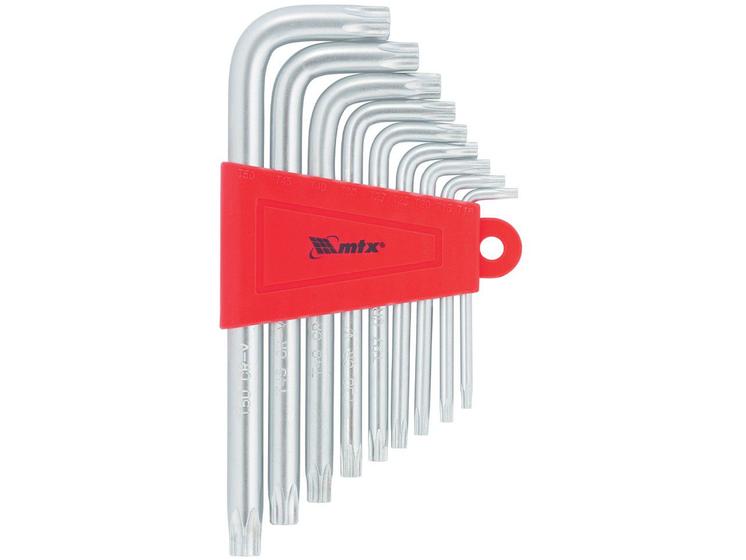 Jogo de Chaves Torx MTX T10 a T50 123069 9 Peças - Chave Manual ...