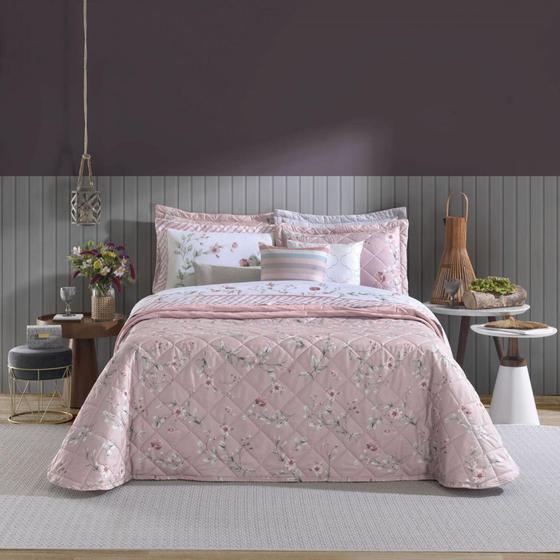 Jogo de Cobre Leito Casal Hedrons 2,10 x 2,35m Versatile Fiori ...