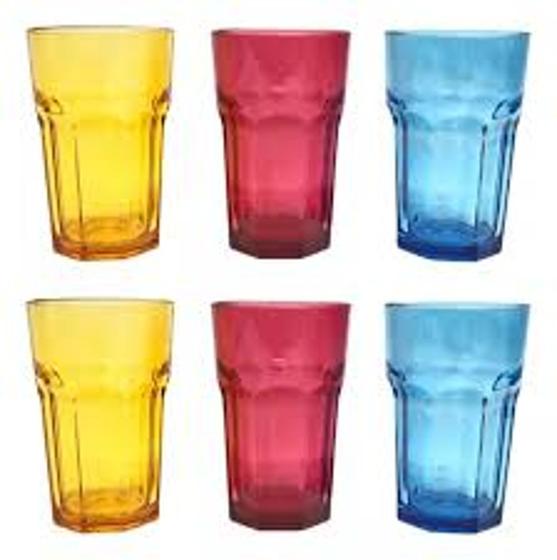 jogo de copos coloridos de vidro 250ml - zap - Copos - Magazine Luiza