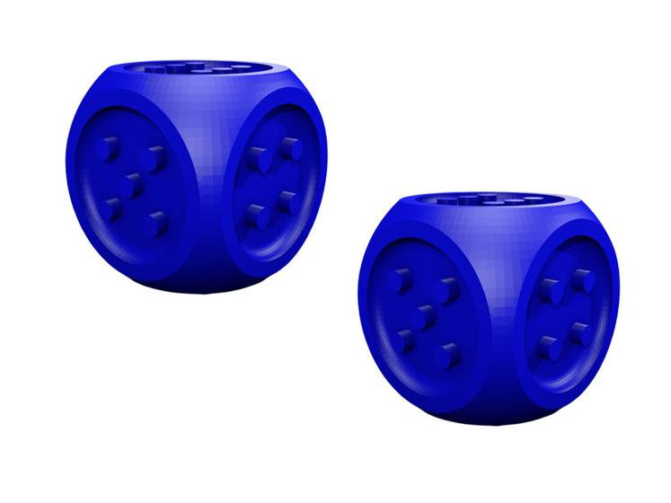 Jogo De Dados em Alto Relevo Braille e Baixa Visão (conjunto Com 02 ...