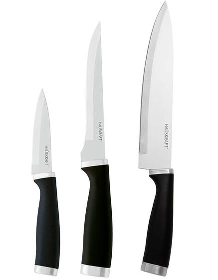 Jogo De Facas 3 Peças Couper Profissional Cortes De Cozinha Hauskraft ...