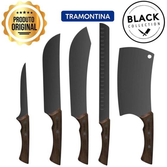 Jogo De Facas Black - Tramontina - Faca para Carne - Magazine Luiza