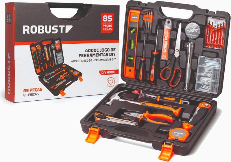 Jogo De Ferramentas Diy 4000c 85 Peças Robust 3370161 - Kit Ferramentas ...