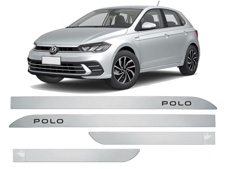 Jogo De Friso Lateral Porta Modelo Facão Novo Vw Polo 2023 - Sean Car ...
