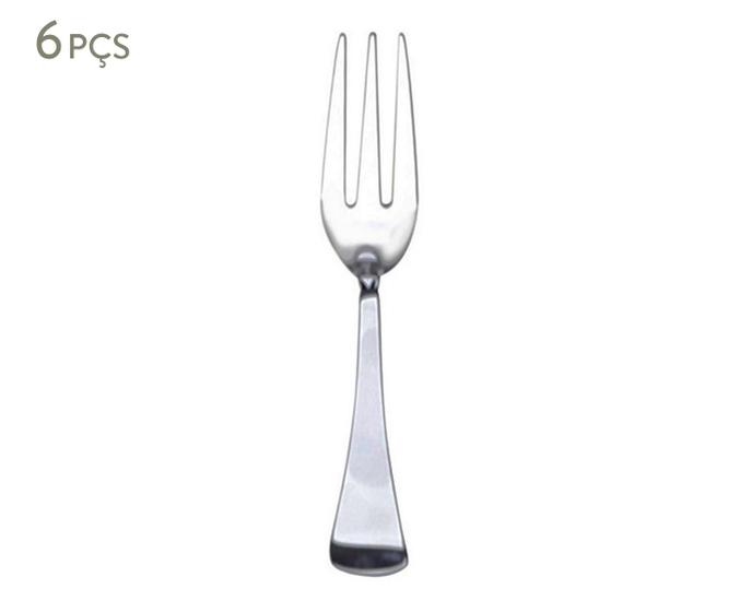 Jogo de Garfos para Bolo em Inox Lugano - Wolff - Garfos - Magazine Luiza