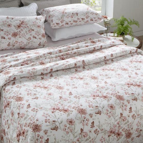 Jogo de lençol casal completo 150 fios 100% algodão super macio Corttex ...