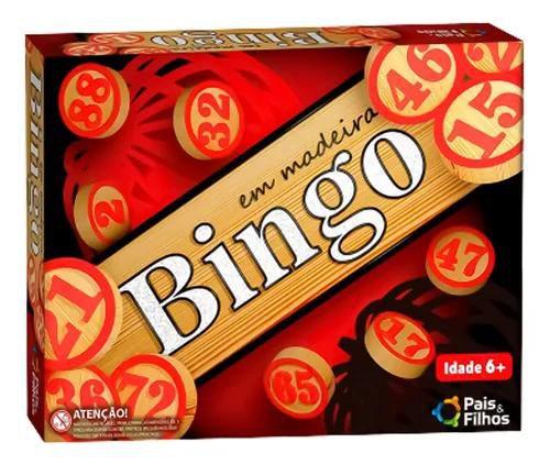 Jogo De Mesa Bingo Tabuleiro Pedra Numerada Cartela Diversão - Pais ...