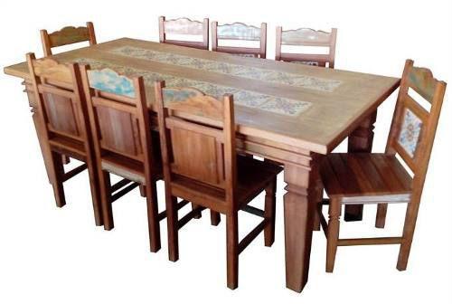 Jogo De Mesa Mariana Em Madeira De Demolição - Cód 1687 - Barrocarte ...