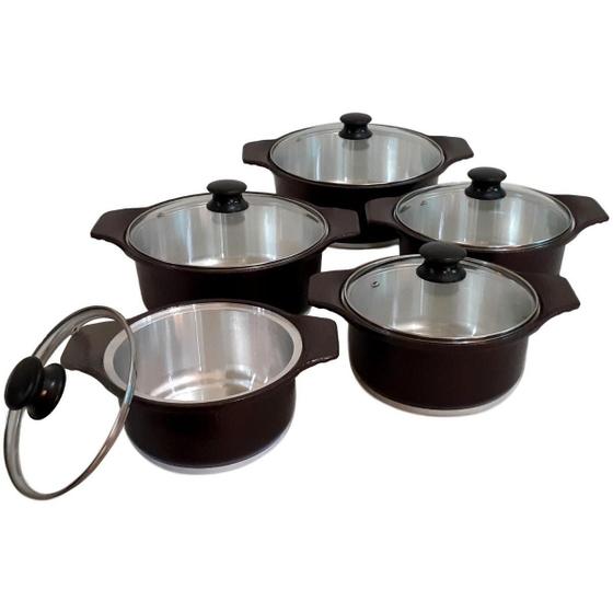 Jogo De Panela Alumínio Fundido Batido Grossa Gourmet Top - Jr Aluminio ...