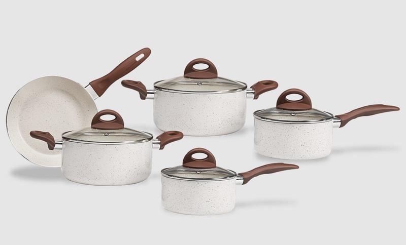 Jogo de Panelas 5Pçs Indução Vanilla Granada - Brinox - Jogo de Panelas ...