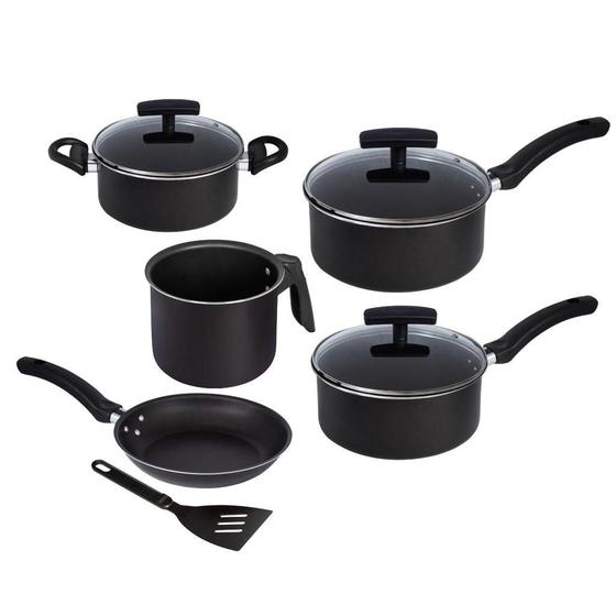 Jogo De Panelas 6 Peças Preto Teflon - Kit Pop Lar - Cozillar - Jogo de ...