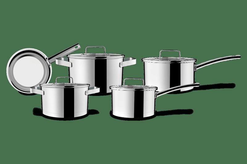 Jogo de Panelas Brinox Palazzo 5 Peças Aço Inox - Jogo de Panelas ...