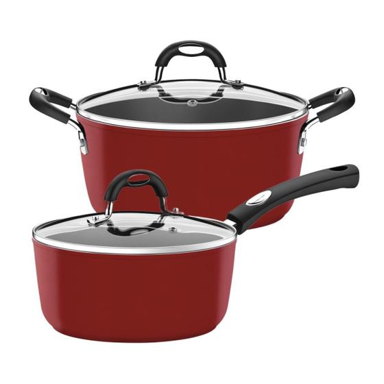 jogo de panelas monaco caçarola 3,5L com panela tramontina - Jogo de ...