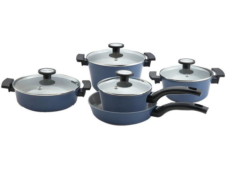 Jogo de Panelas Neoflam Revestimento Cerâmico - de Alumínio Azul 5 ...