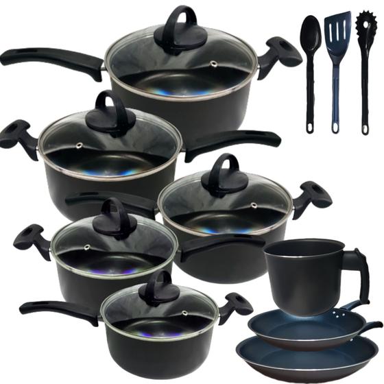 Jogo de Panelas Teflon Antiaderente 11 Peças - Marcolar - Jogo de ...
