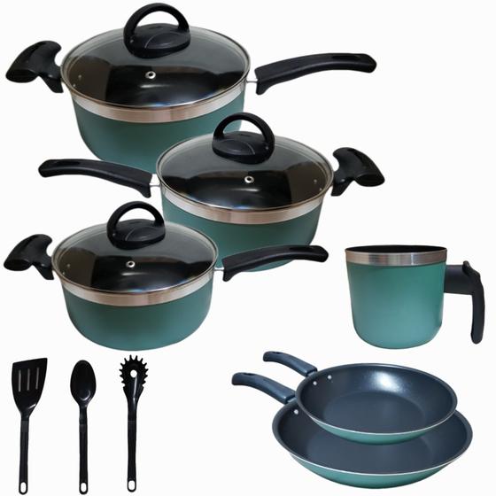 Jogo de Panelas Teflon Antiaderente 9 Peças - Marcolar - Jogo de ...