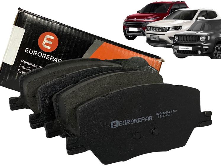 Jogo de Pastilhas Freio Dianteiro Fiat Toro Jeep Renegade Compass EUROREPAR - Código 7098047 ...