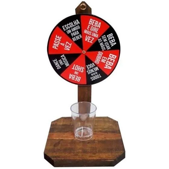 Jogo de Roda Roleta Gira Gira Shot Drinks Decor - Beba um Shot ...