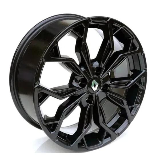 Jogo de Rodas Aro 16" 4X100 - Black - M16 SANDERO RS VW GM - Krmai ...