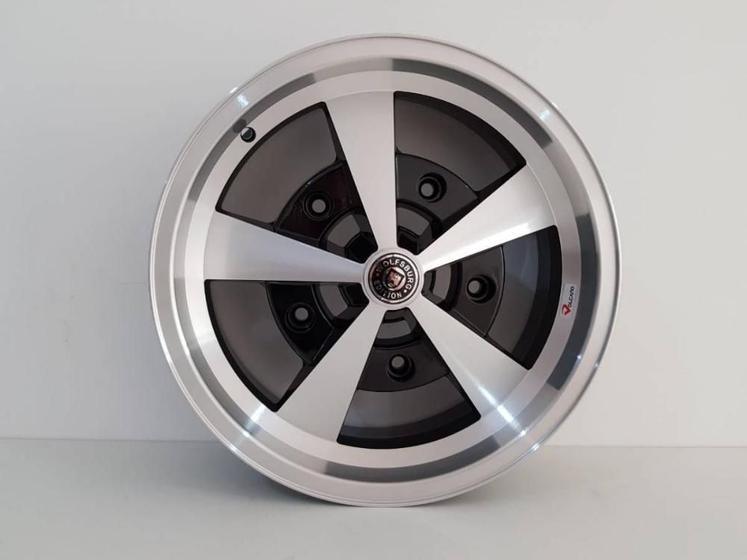 Jogo de Rodas Fusca Scarabajo aro 15 5x205 preta diamantadas - Volcano ...