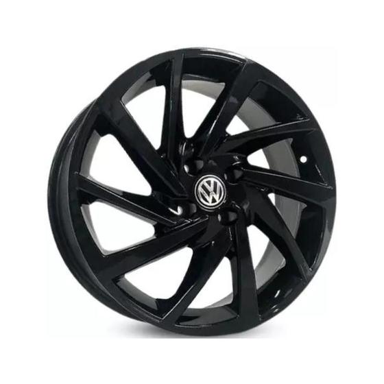 Jogo de Rodas VW POLO Aro 15 - Furação 4x100 - Black - R93 - Krmai ...